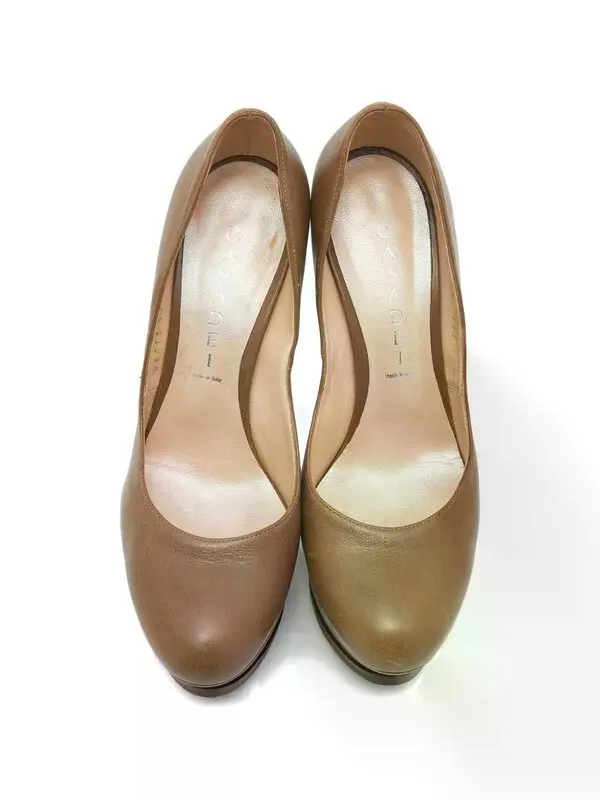 Casadei Leather Platform Pumps