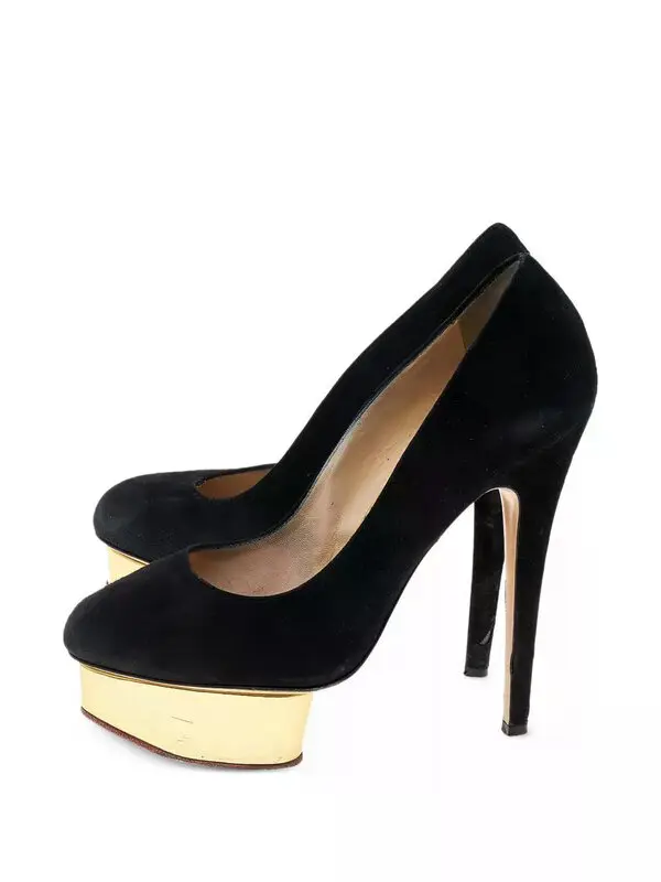 CHARLOTTE OLYMPIA 155mm Dolly Platform Pumps - Black