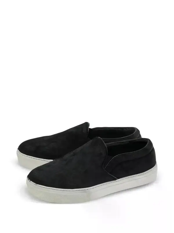 Celine Round Toe Elasticated Side Panel Slip-on Sneakers - Black