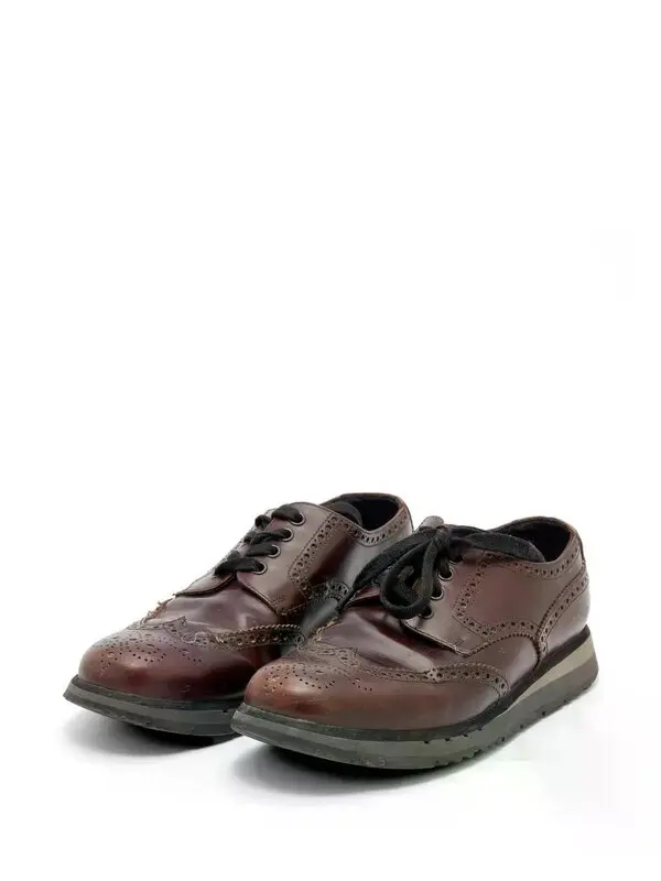 Prada Brogue Leather Derby Shoes