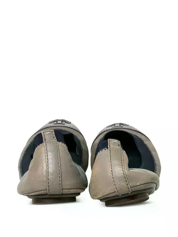 Tory Burch Gabby Scrunch Logo Ballet Flats