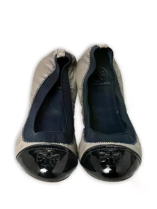 Tory Burch Gabby Scrunch Logo Ballet Flats