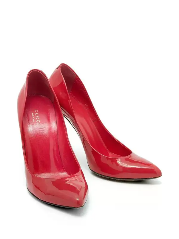 Dolce & Gabbana Patent Leather Pointed Toe Stiletto Pumps - Pink