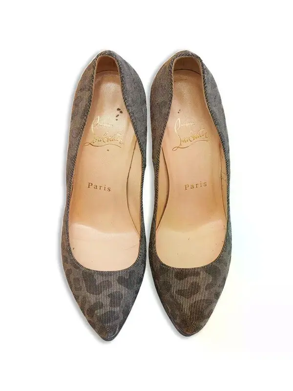 CHRISTIAN LOUBOUTIN 155mm Daffodile Platform Heeled Pumps - Grey