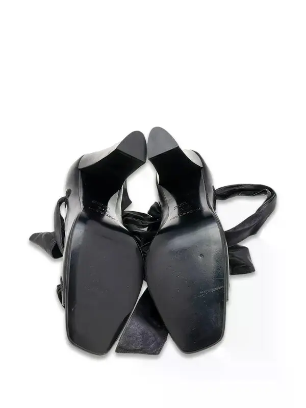 Saint Laurent Open-toe Ankle-wrap Pumps