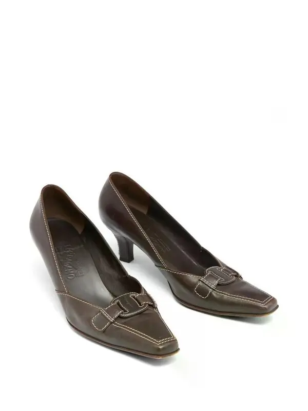 FERRAGAMO Pointed-toe Gancini Pumps