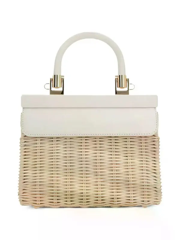 Rodo Paris Wicker Tote Bag