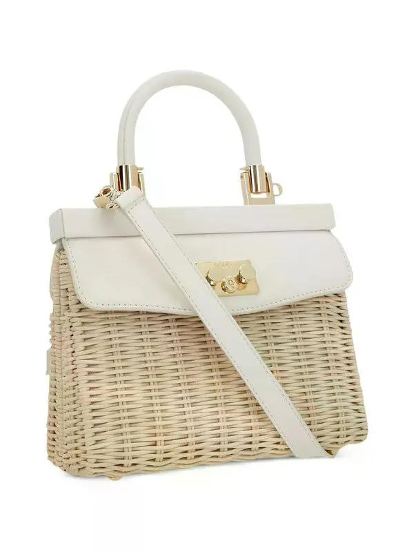 Rodo Paris Wicker Tote Bag
