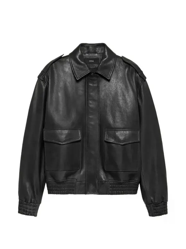 ARMA Astra Lambskin Leather Jacket - Black