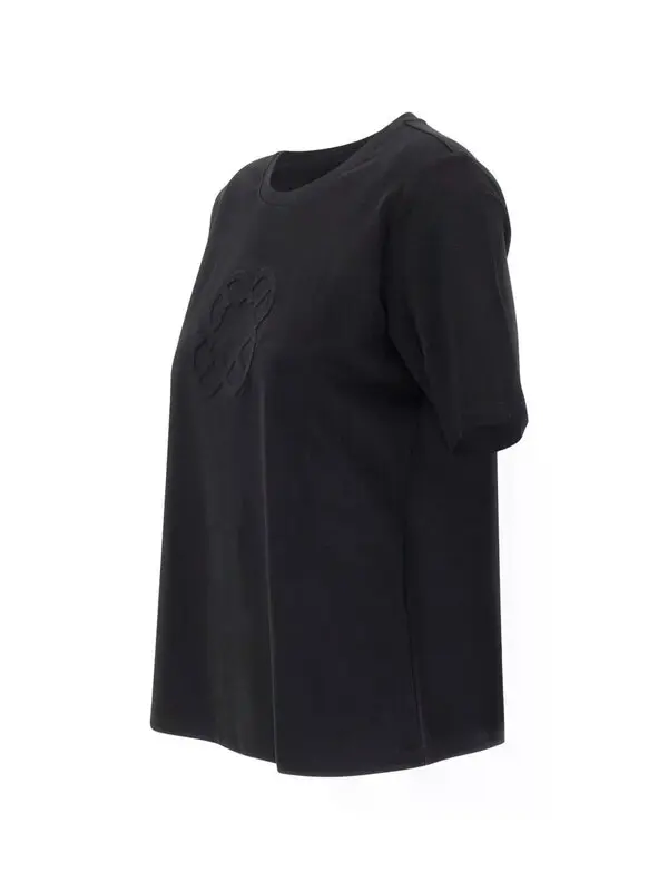 ELENA MIRÒ Embossed Logo Jersey T-shirt