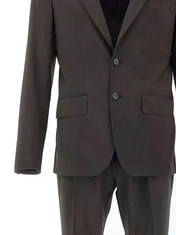 Corneliani Single-breasted Peak-lapel Suit - Brown