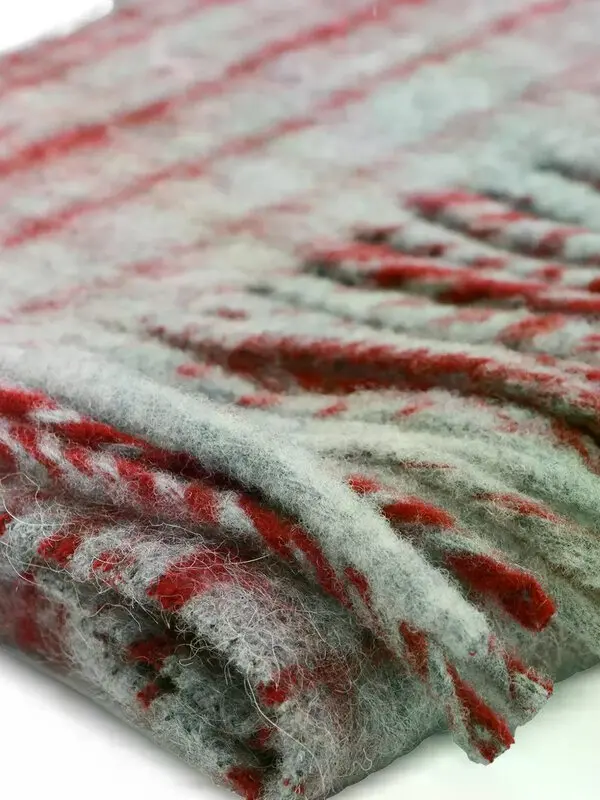 Marni Check-pattern Fringed Scarf