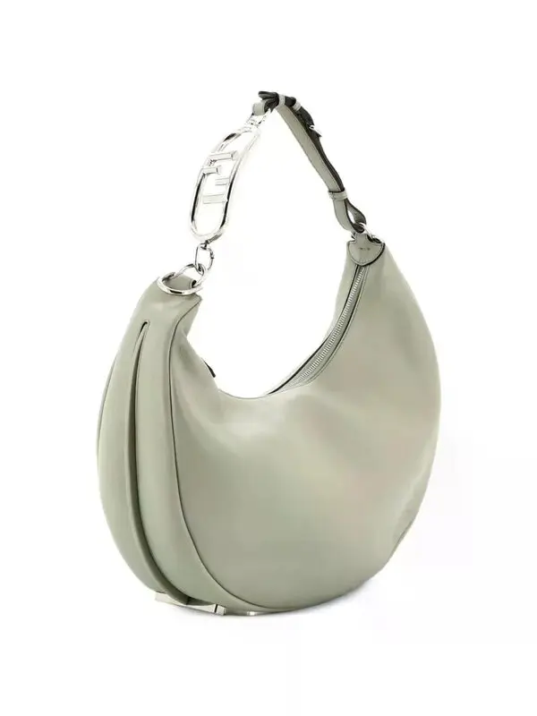 Fendi Leather Hobo Bag - Green