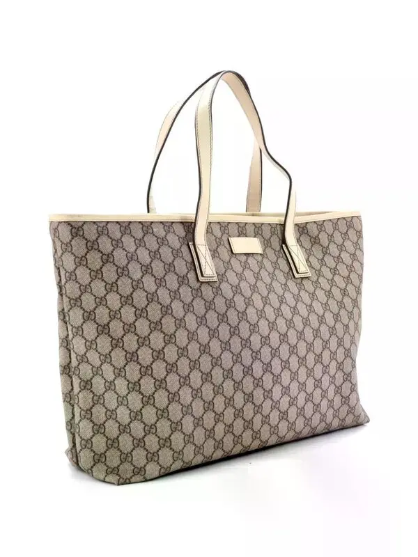 Gucci Gg Coated Canvas Large Tote Bag - Brown