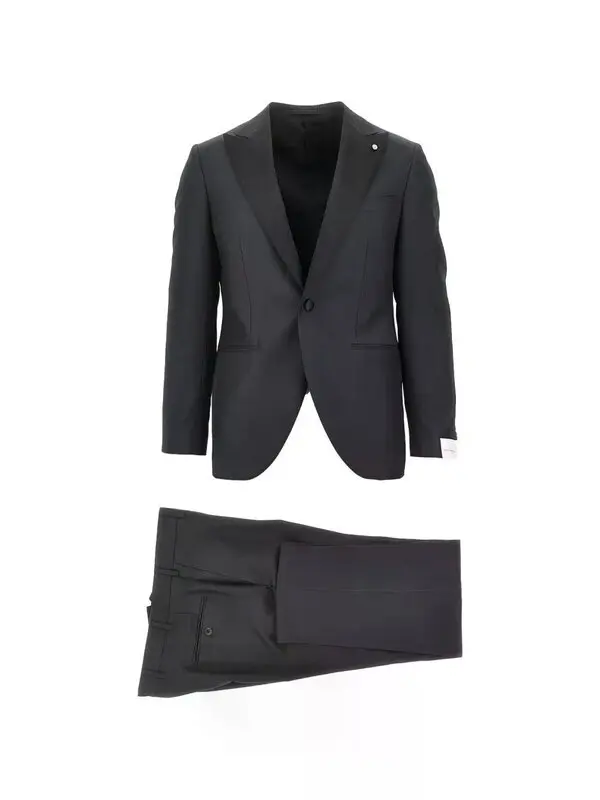 LUIGI BIANCHI Peak-lapel Single-breasted Suit