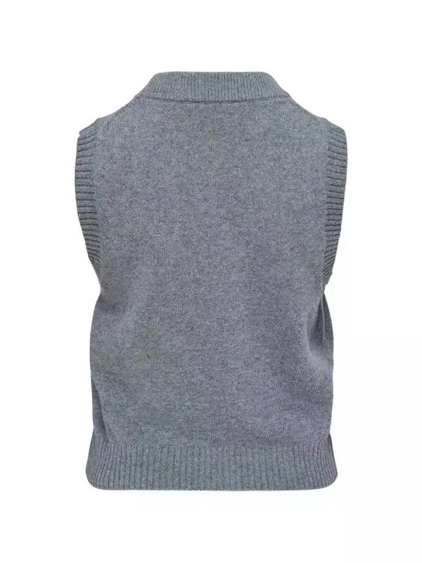 GANNI Graphic Intarsia Knitted Vest