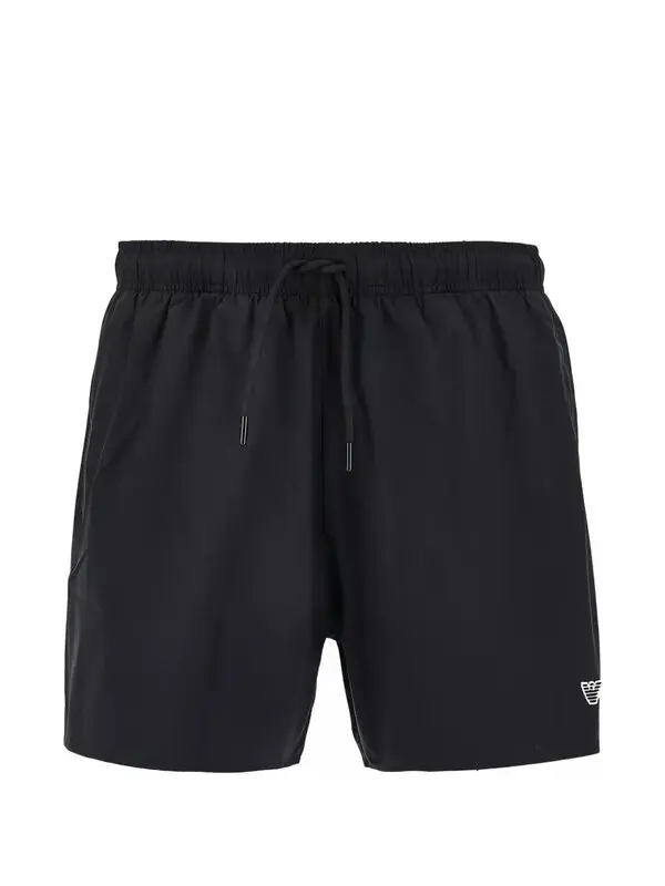 Emporio Armani Logo-print Drawstring Swim Shorts