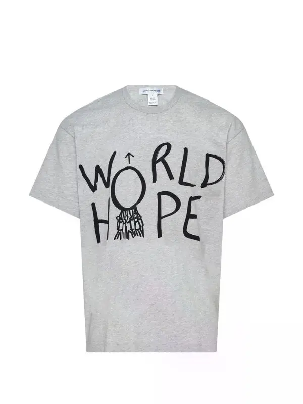 Comme Des Garçons Oversized Slogan-print T-shirt