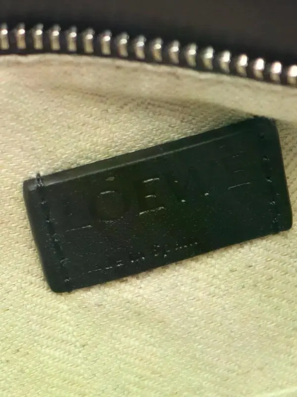 Loewe Small Leather Puzzle Bag - Black