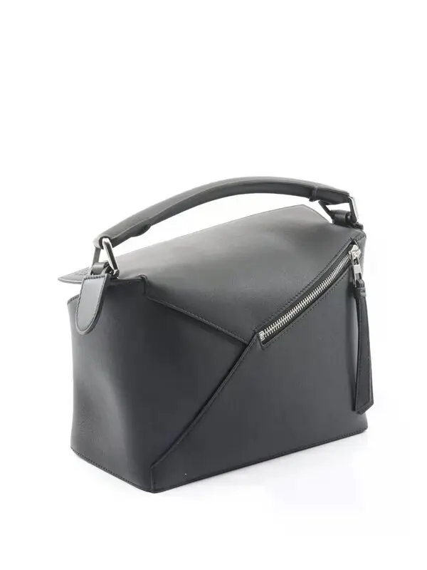 Loewe Small Leather Puzzle Bag - Black