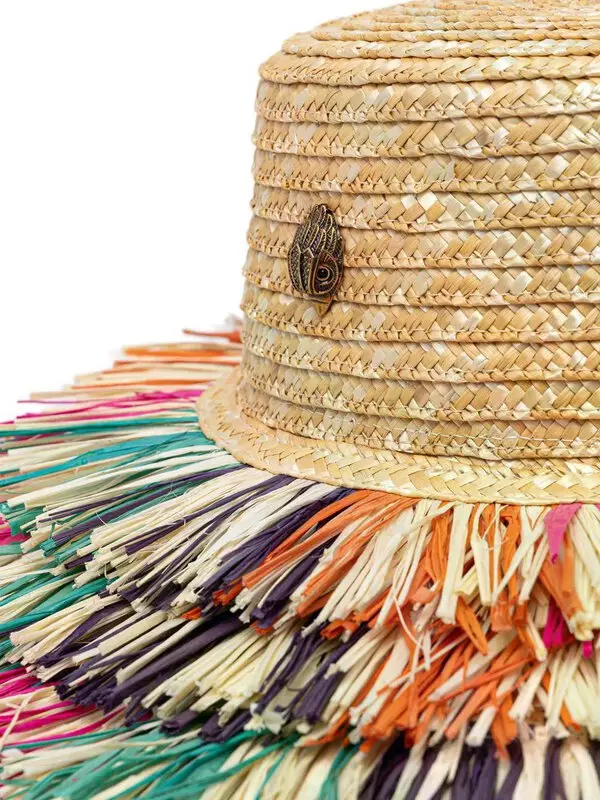 Kurt Geiger Raffia Wide-brim Hat