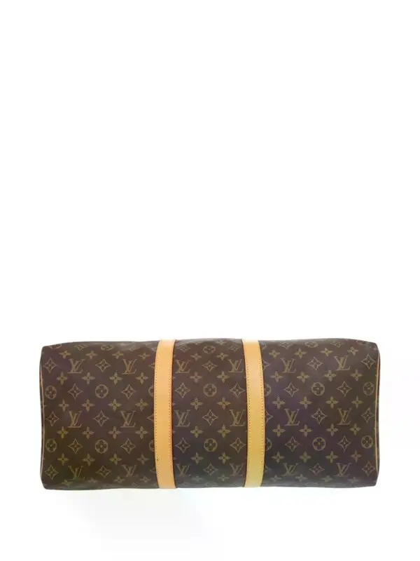 LOUIS VUITTON Monogram Keepall 50 Travel Bag - Brown