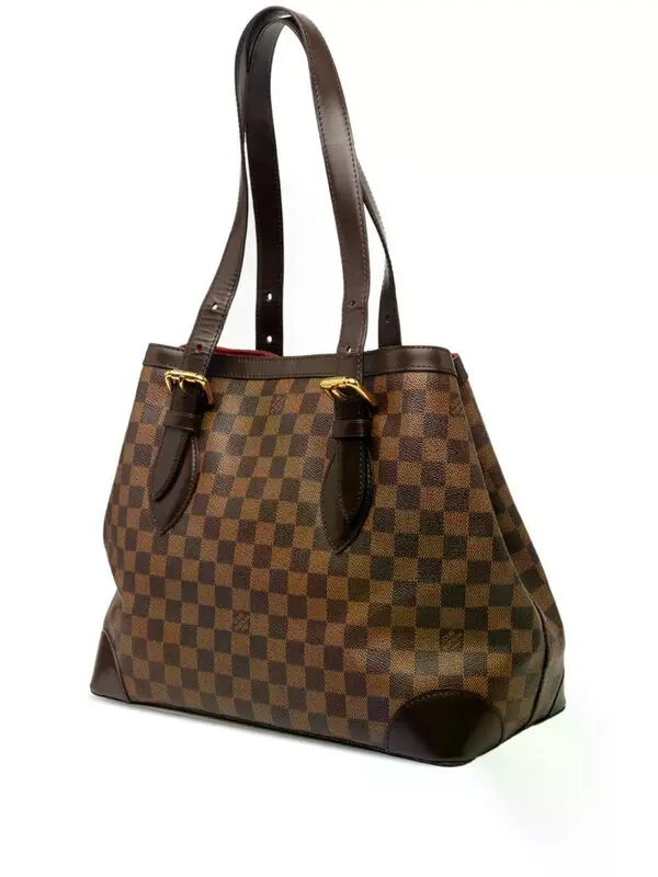 LOUIS VUITTON Damier Ebene Hampstead Mm Tote Bag - Brown