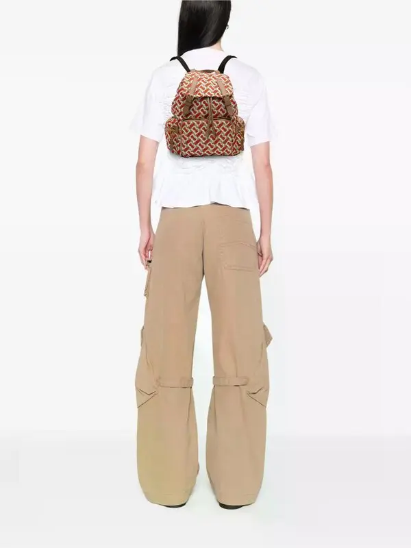 Burberry Medium Tb Monogram Nylon Backpack