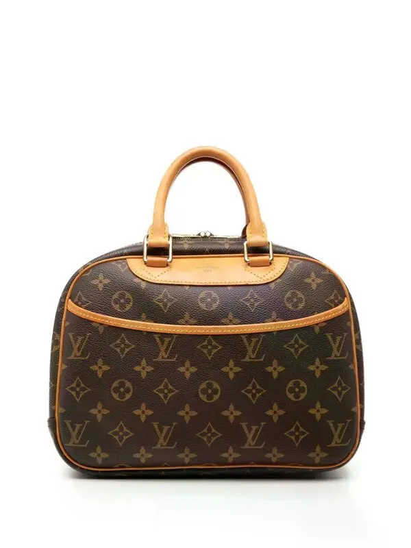 LOUIS VUITTON Monogram Trouville Handbag - Brown