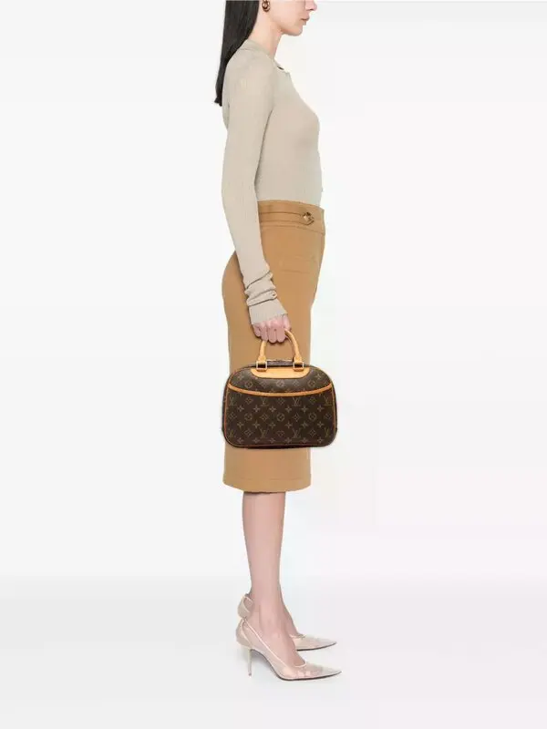 LOUIS VUITTON Monogram Trouville Handbag - Brown