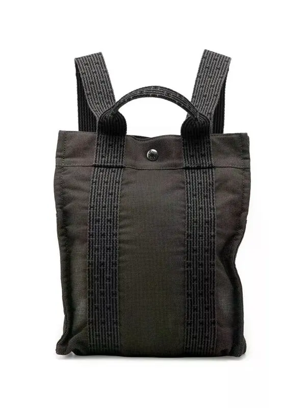 Hermès Herline Pm Canvas Backpack - Grey