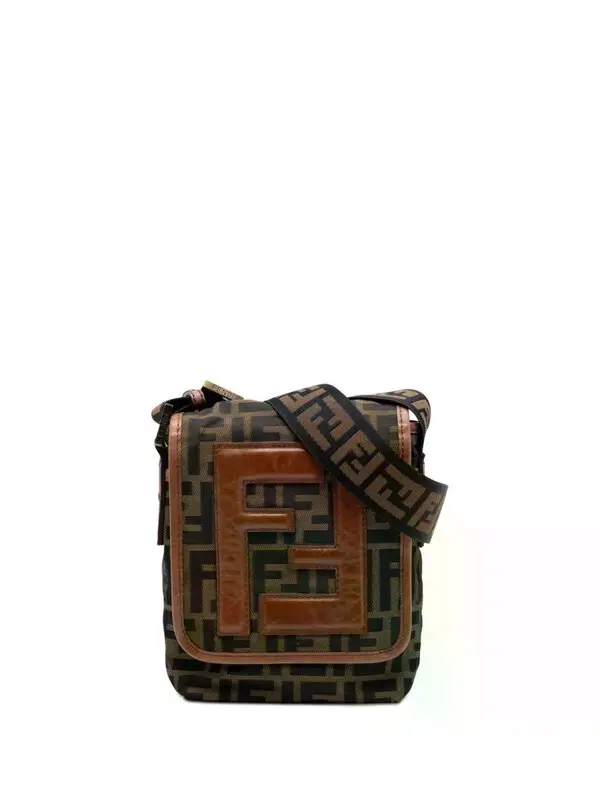 Fendi Mini Ff Zucca Canvas Crossbody Bag