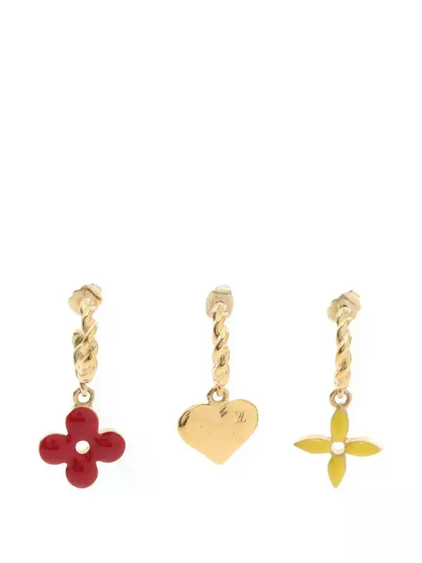 LOUIS VUITTON Sweet Monogram Drop Earrings - Gold
