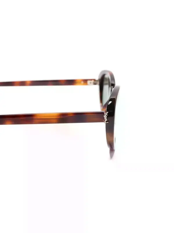 Saint Laurent Oval-frame Sunglasses - Brown