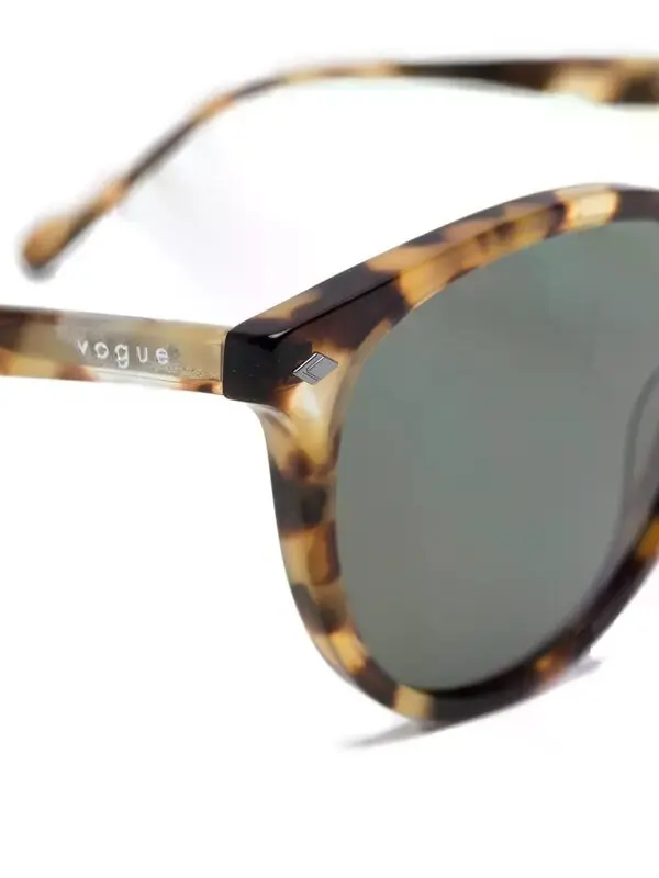 VOGUE EYEWEAR Tortoiseshell Effect Round Frame Sunglasses