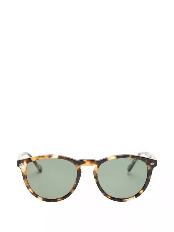 VOGUE EYEWEAR Tortoiseshell Effect Round Frame Sunglasses - Brown