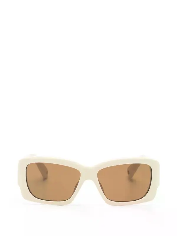 Jacquemus Rectangle-frame Sunglasses - Neutrals