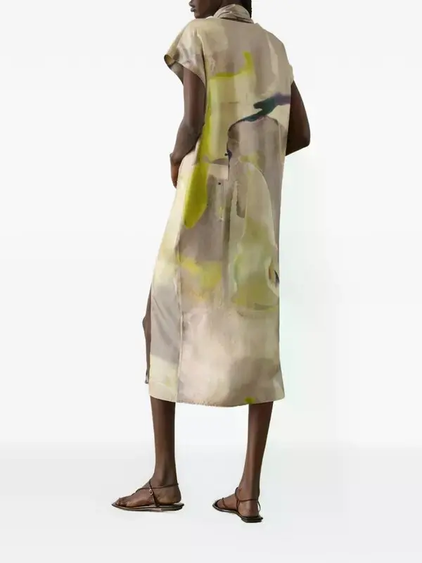 Soeur Iberis Silk-satin Midi Dress