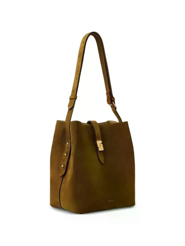 Soeur Bello Suede Shoulder Bag - Brown