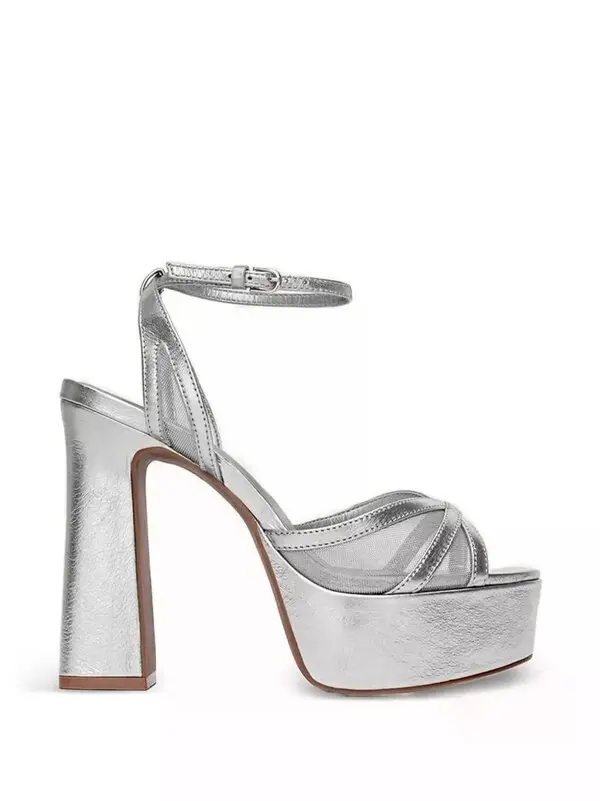 ANDREA CARRANO Metallic Effect Platform Sandals