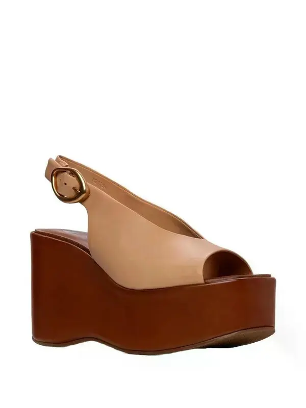 ANDREA CARRANO Buckle-fastening Wedge Sandals