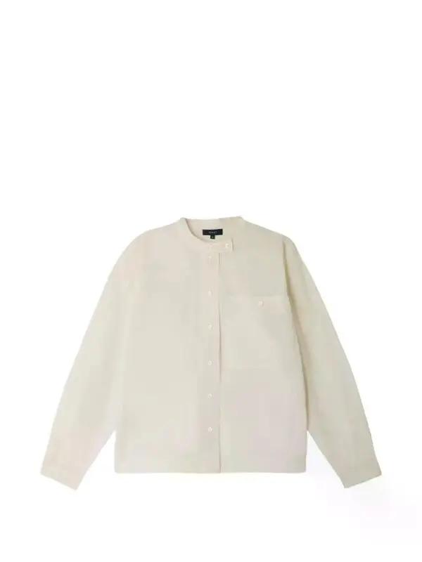 Soeur Off-white Band Collar Shirt