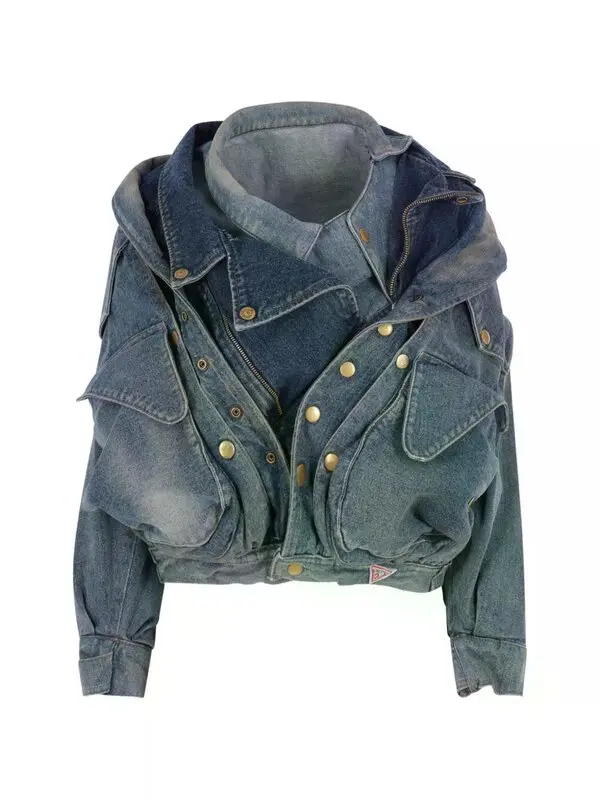 AUGUST BARRON Layered-panel Deconstructed Jacket