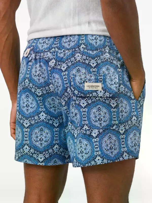 LES HÉRITIERS Drawstring Swim Shorts