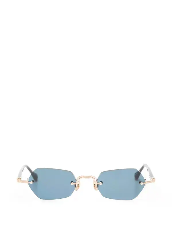 Matsuda Rimless Geometric Sunglasses - Blue