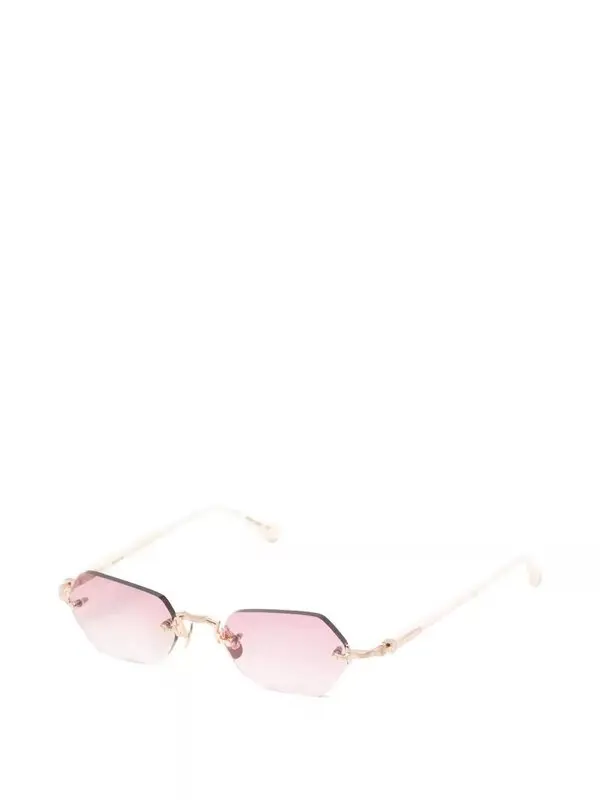 Matsuda Rimless Geometric Frame Sunglasses - Neutrals