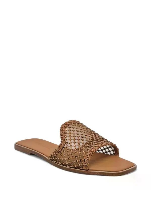 LE SILLA Gilda Crystal-embellished Mesh Sandals