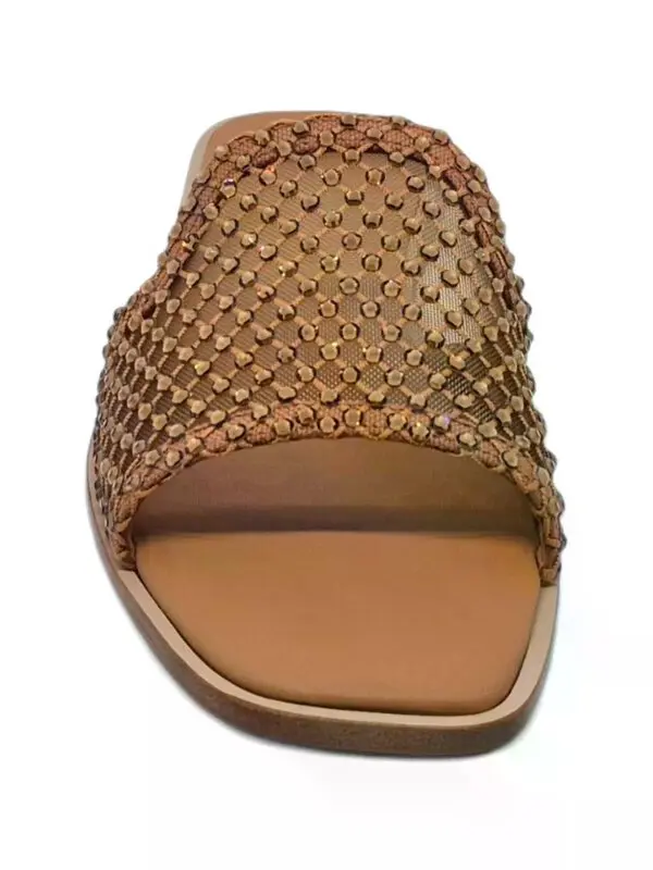 LE SILLA Gilda Crystal-embellished Mesh Sandals