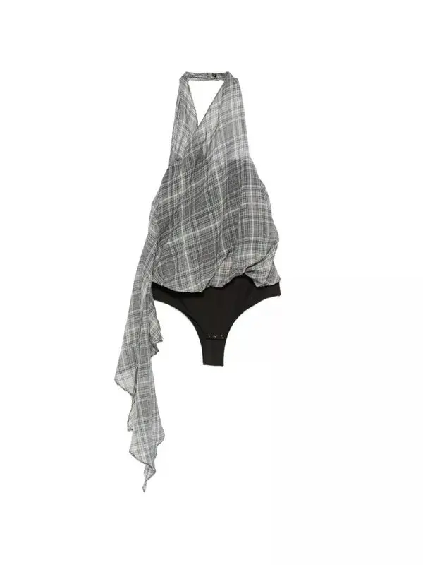Coperni Check Pattern Halterneck Top
