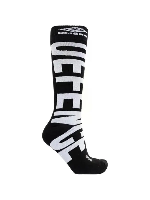 UMBRO Logo Intarsia Ribbed-trim Socks